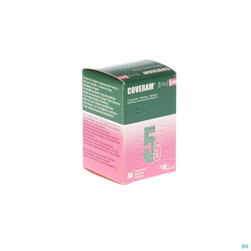 Coveram 5mg/ 5mg Comp 30