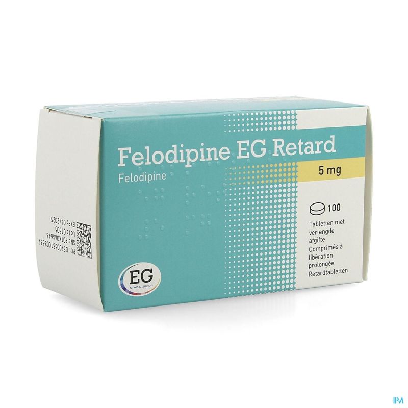 Felodipine EG Retard 5Mg Lib.Prol. Comp 100