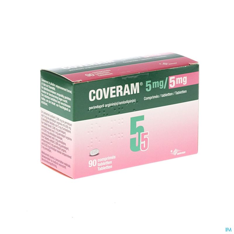 Coveram 5mg/ 5mg Comp 90
