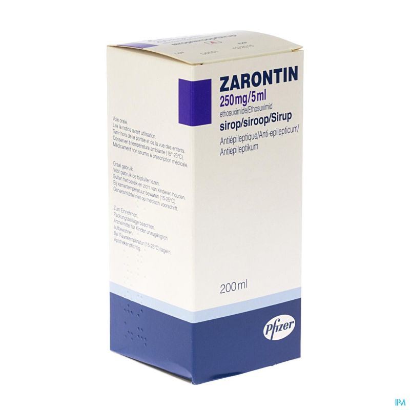 Zarontin 250mg/5ml Sirop 200ml