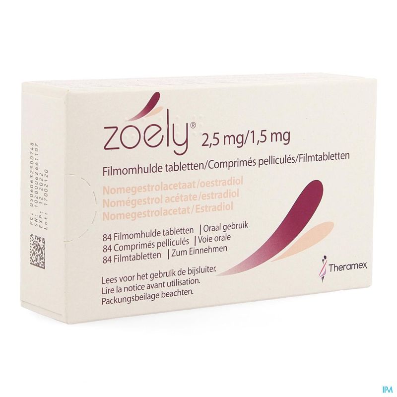 Zoely 2,5mg/1,5mg Comp Pell 84