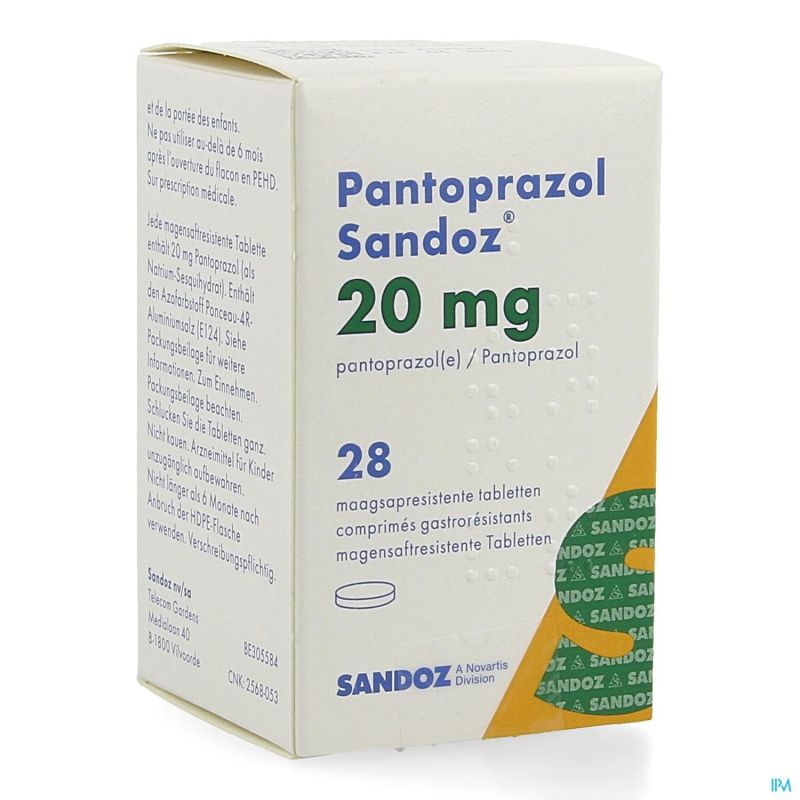 Pantoprazol 20mg Sandoz Gastro Resist.comp 28 Hdpe