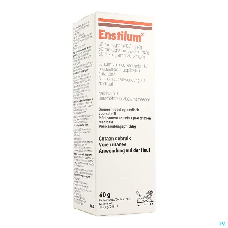 Enstilum 50mcg/0,5mg/g Mousse Cutanee Spray