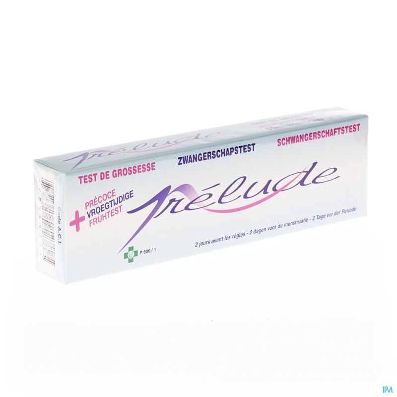 Prelude 1 Test Grossesse Stylo Zwangerschapstest