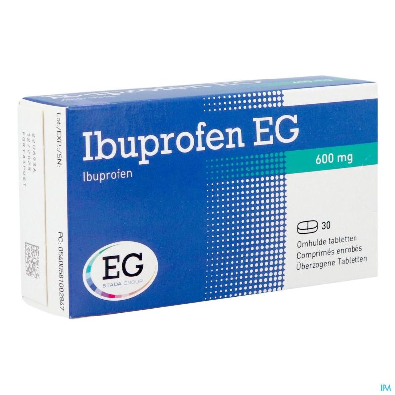 Ibuprofen EG 600 Mg Comp Pell 30 X 600 Mg