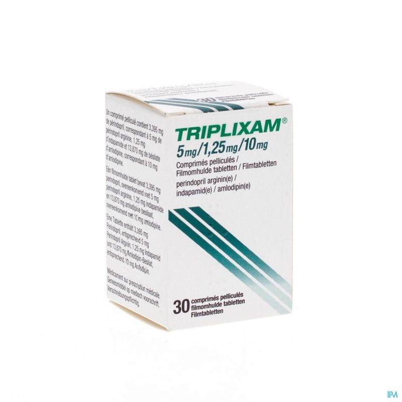 Triplixam 5mg/1,25mg/10mg Comp Pell 30