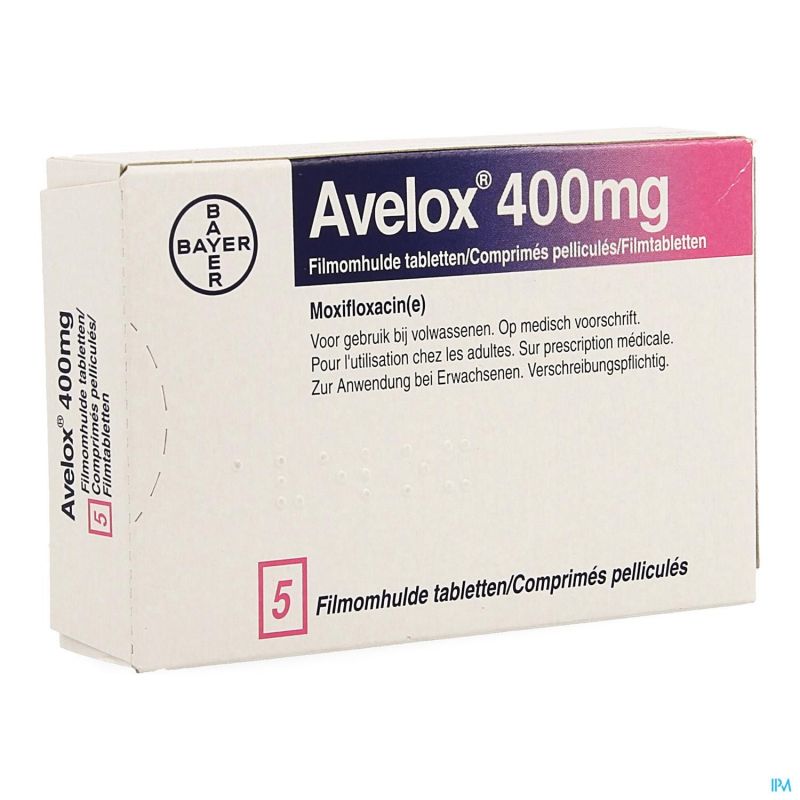 Avelox 400mg Comp Pell 5 X 400mg (nf Blister)