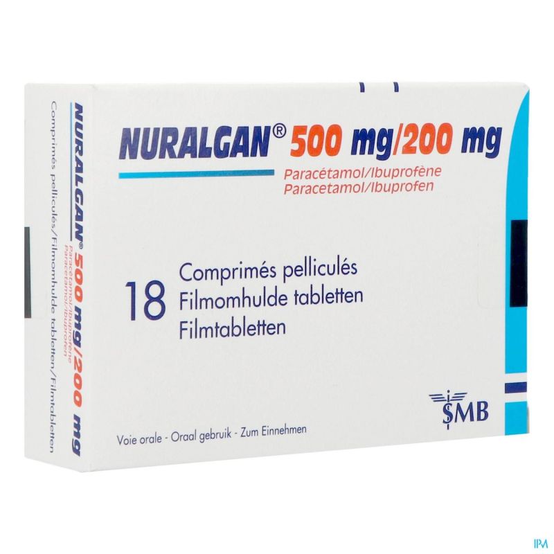 Nuralgan 500mg/200mg Comp Pell 18
