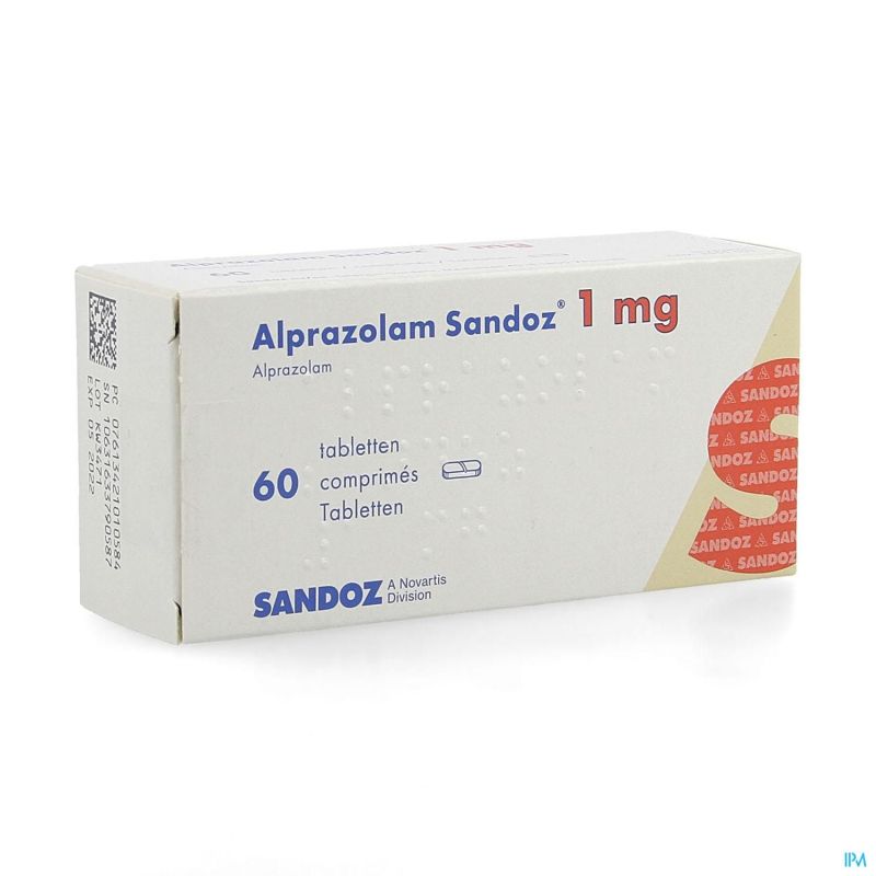 Alprazolam Sandoz 1,00mg Comp 60 X 1,00mg
