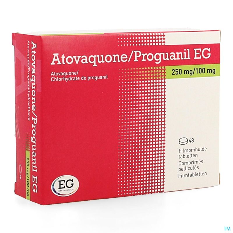 Atovaquone Proguanil EG 250Mg/100Mg Comp Pell 48