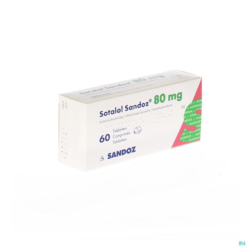 Sotalol Sandoz Comp 60 X 80mg