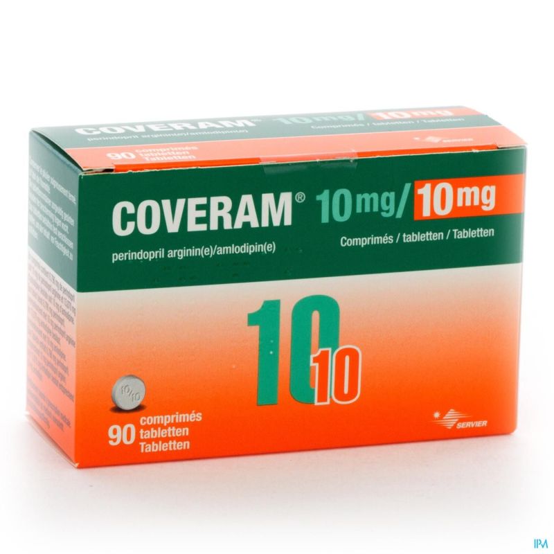 Coveram 10mg/10mg Comp 90