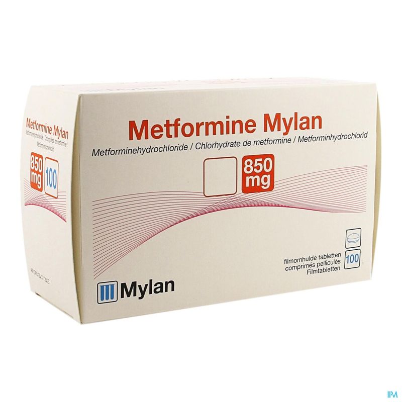 Metformine Viatris 850mg Comp 100