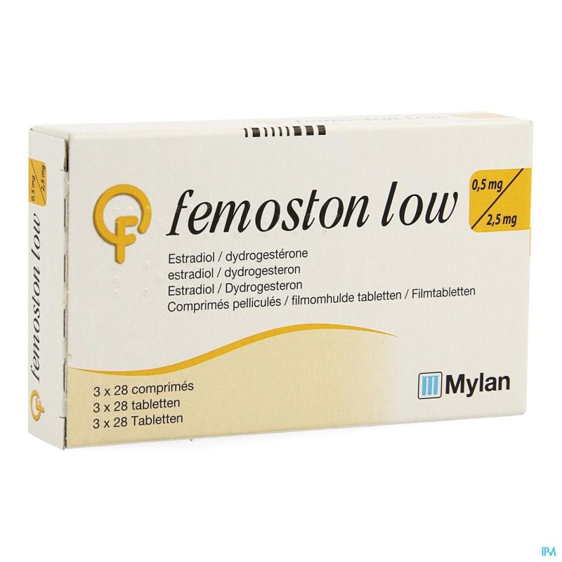Femoston Low 0,5mg/2.5mg Comp Pell 84