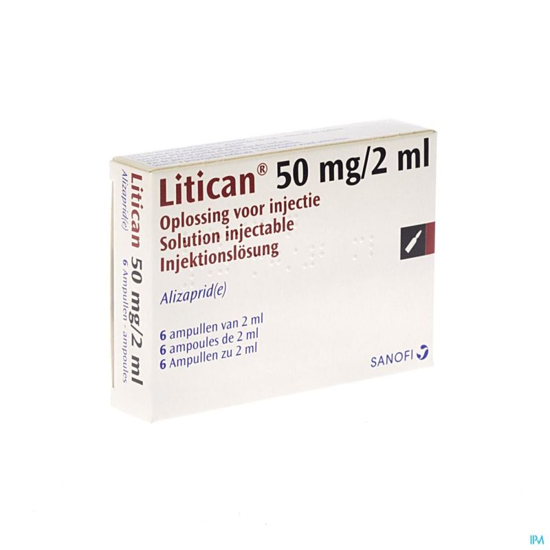 Litican Amp Inj 6 X 50mg/2ml
