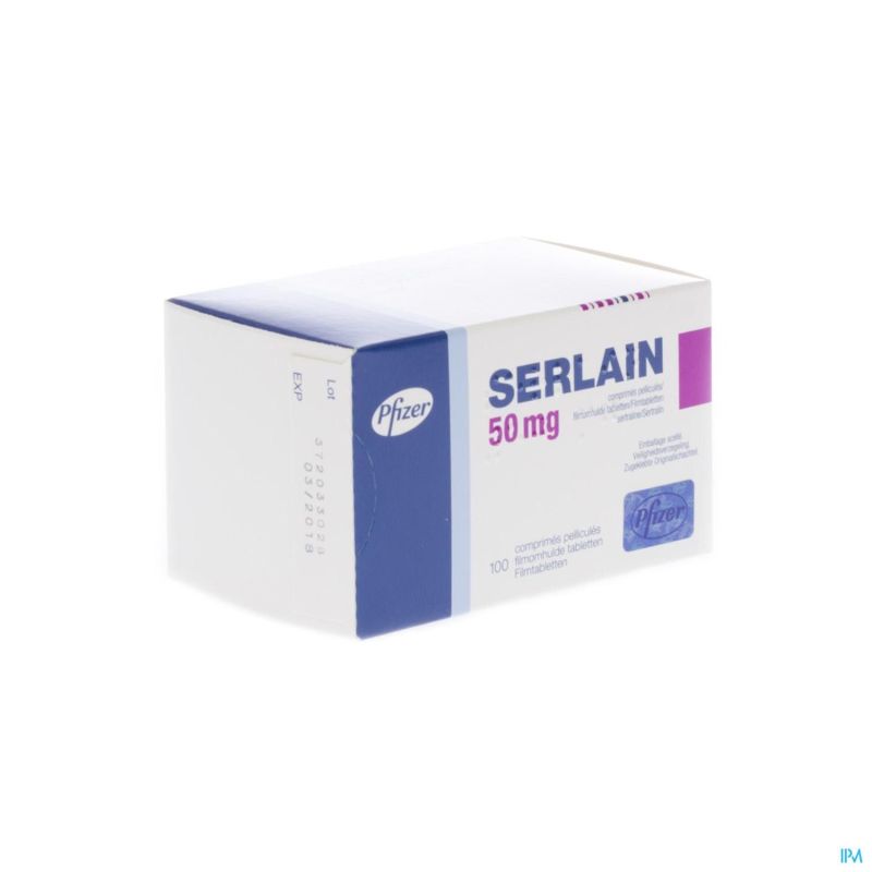 Serlain 50mg Comp Pell 100 X 50mg