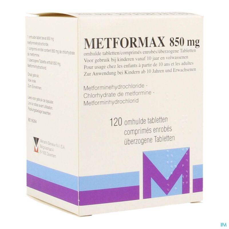 Metformax 850 Tabl 120 X 850mg