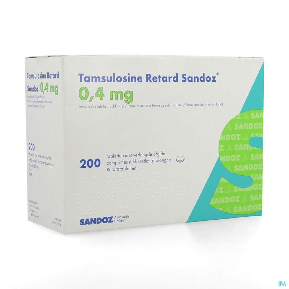 Tamsulosine Retard Sandoz 0,4mg Comp Pell 200