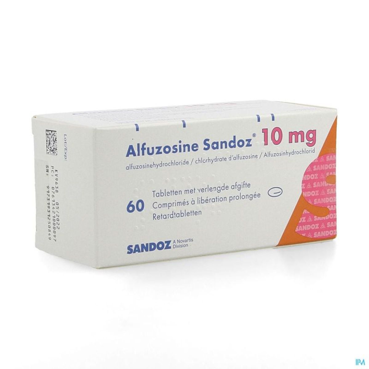 Alfuzosine Sandoz Comp 60 X 10mg