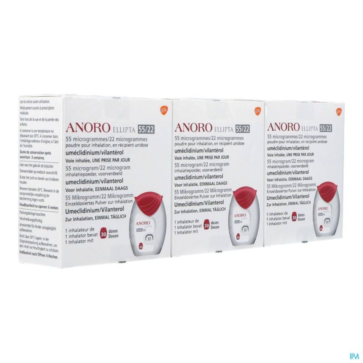 Anoro Ellipta 55/22mcg Pulv Inhal Multidose 90