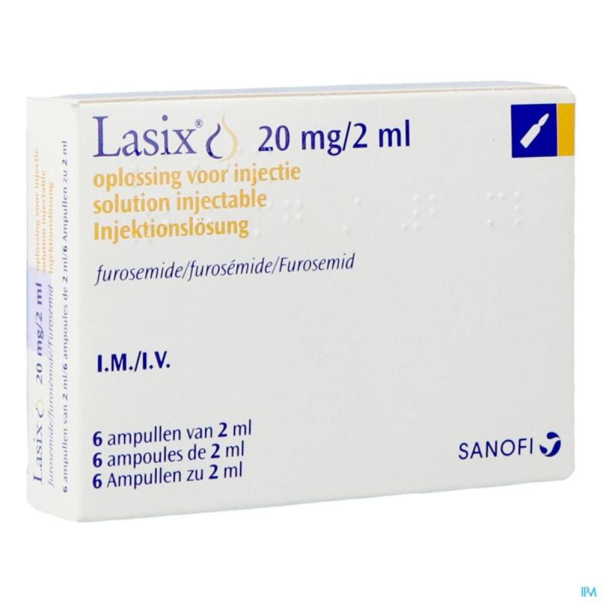 Lasix Amp Im/iv 20mg 6 X 2ml