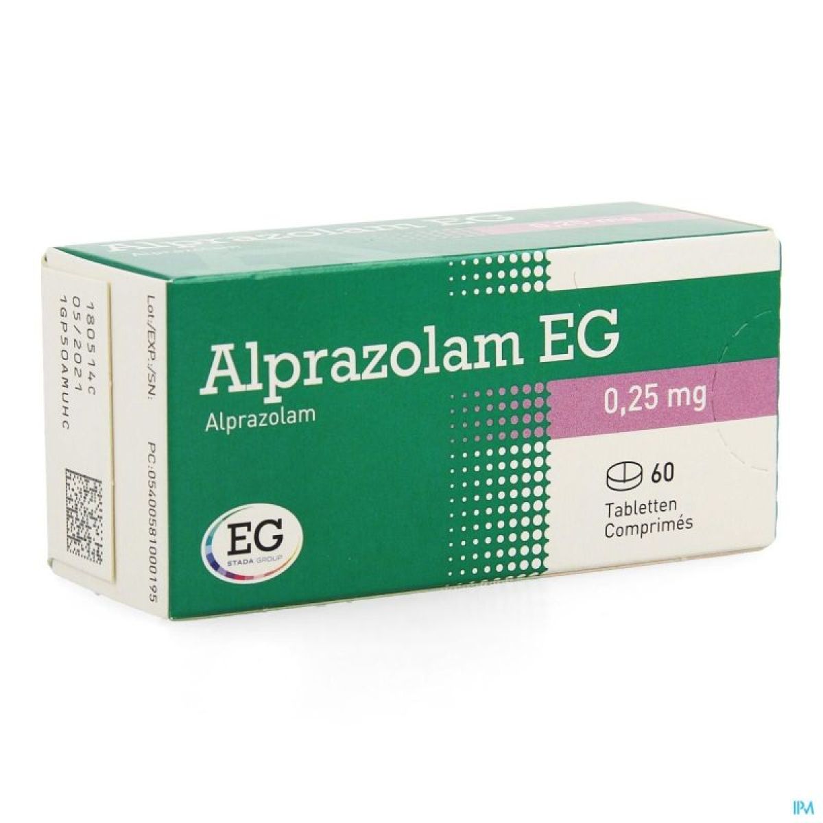 Alprazolam EG Comp 60X0,25Mg