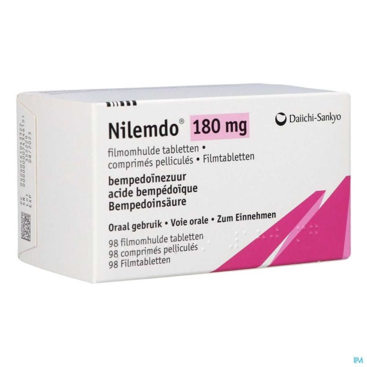 Nilemdo 180mg Comp Pell 98
