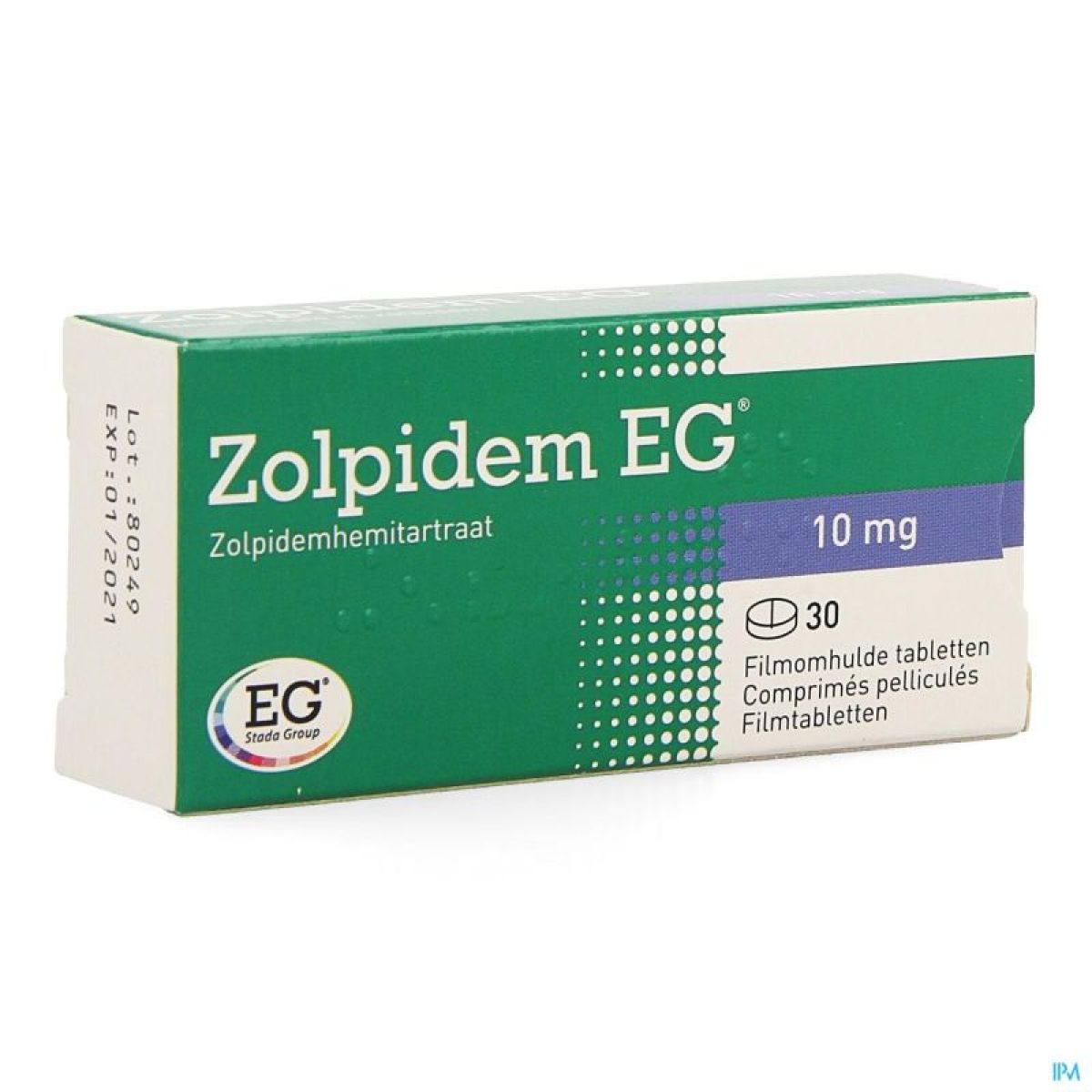Zolpidem EG 10 Mg Comp Pell 30 X 10 Mg