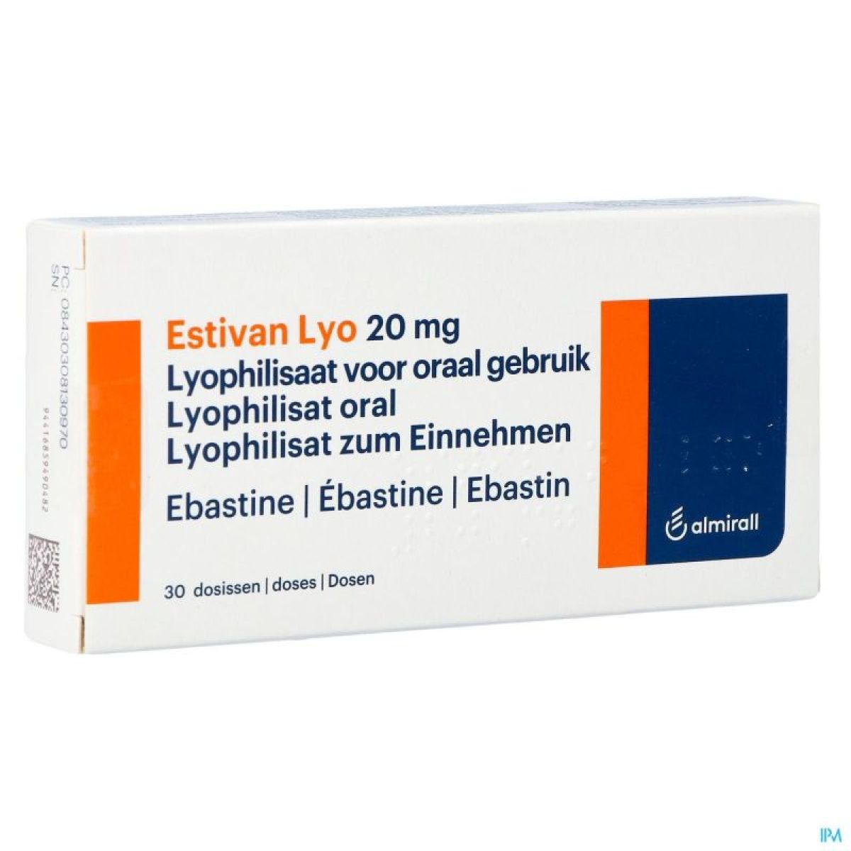 Estivan Lyo 20mg Dos Lyo 30 X 20mg