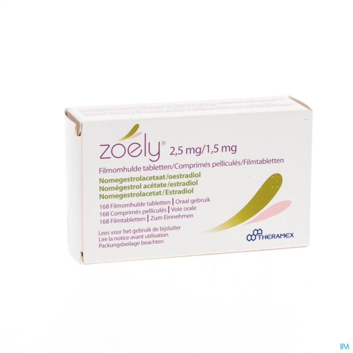 Zoely 2,5mg/1,5mg Comp Pell 168
