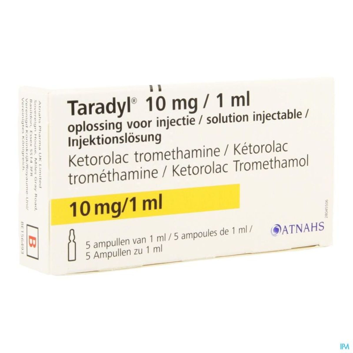 Taradyl 10mg/1ml Sol Inj Amp 5 X 10mg