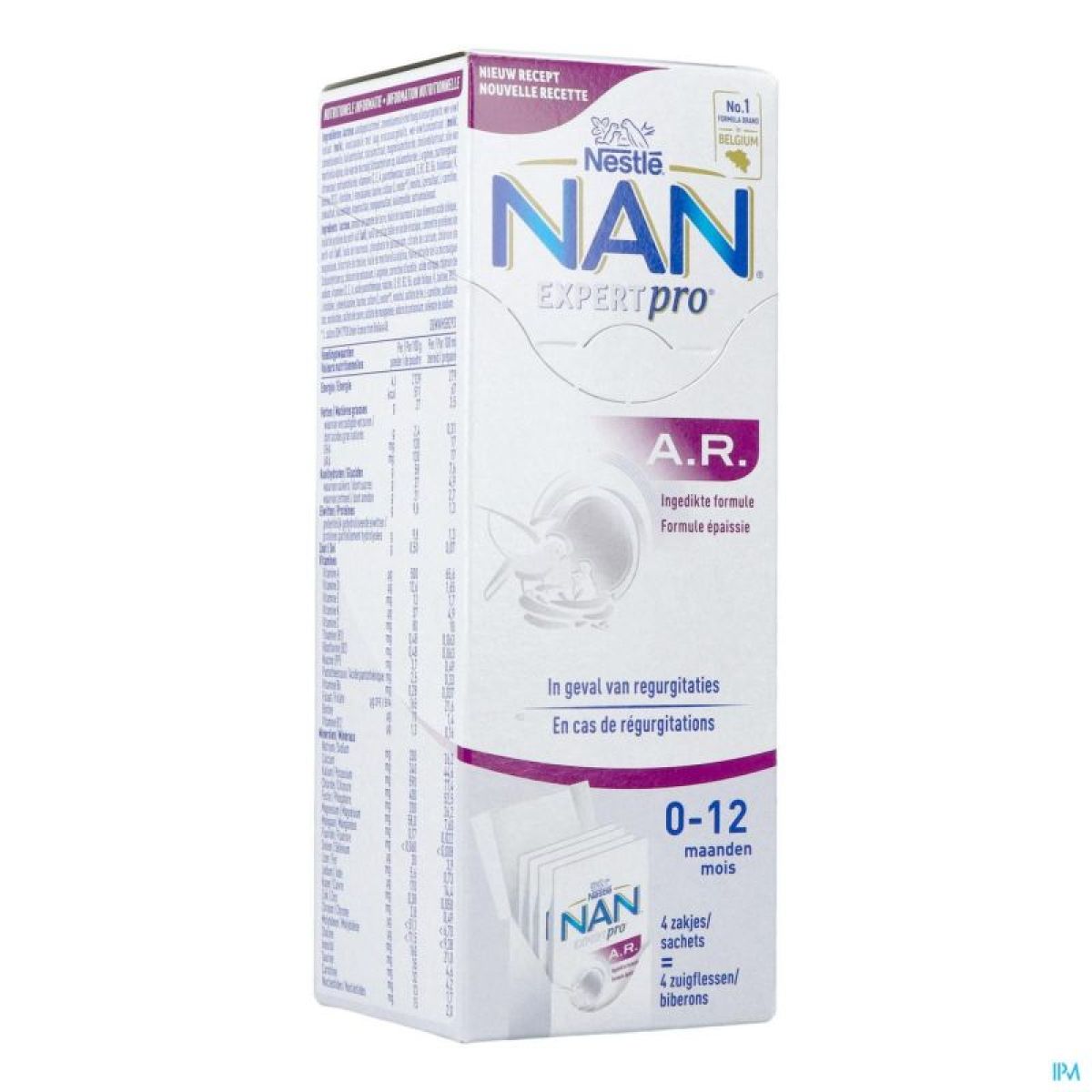 Nan Expert Pro A/regurgitations Sticks 4x26,2g