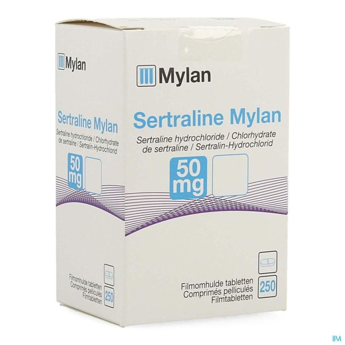 Sertraline Mylan 50mg Comp Pell 250 Fl Hdpe
