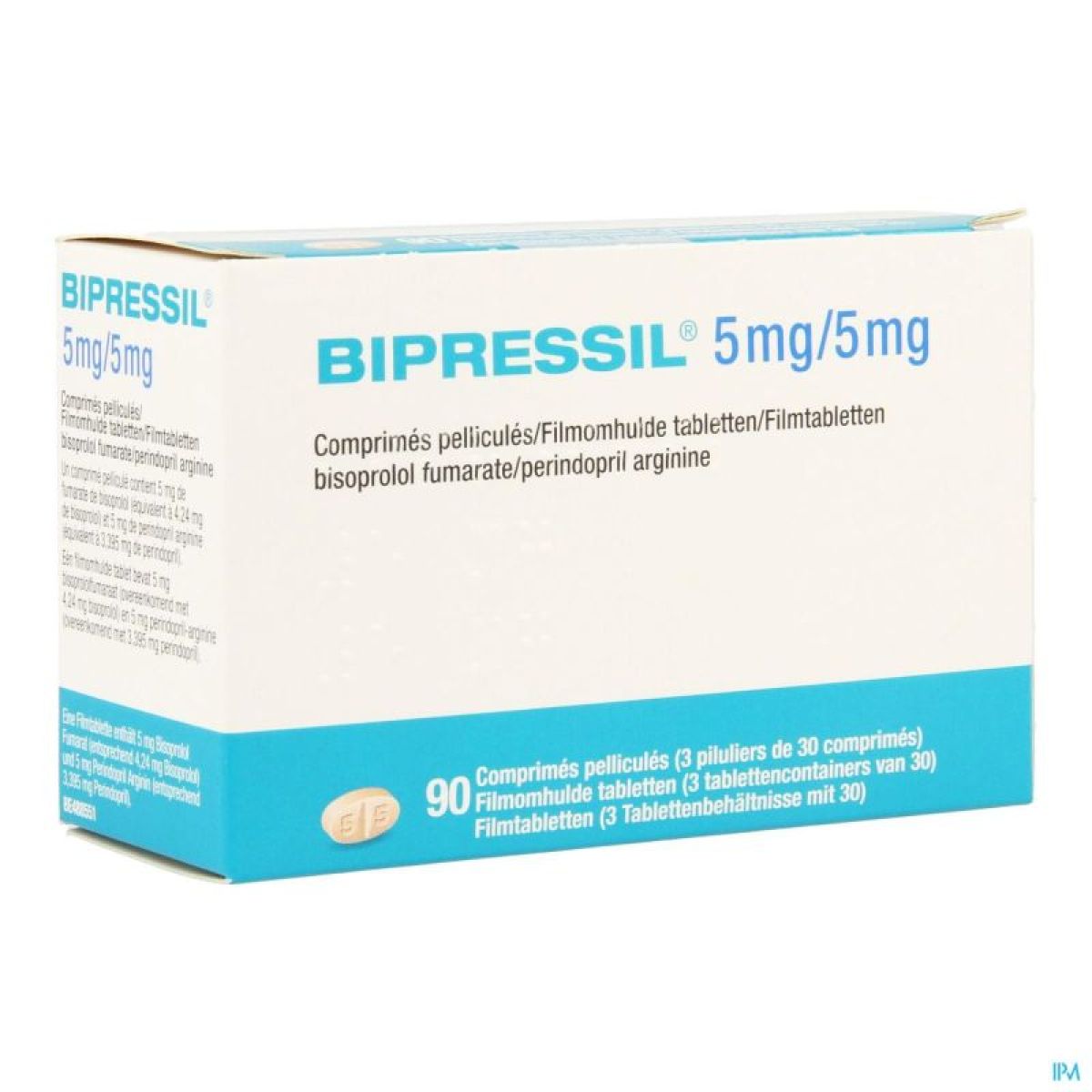 Bipressil 5mg/ 5mg Comp Pell 90