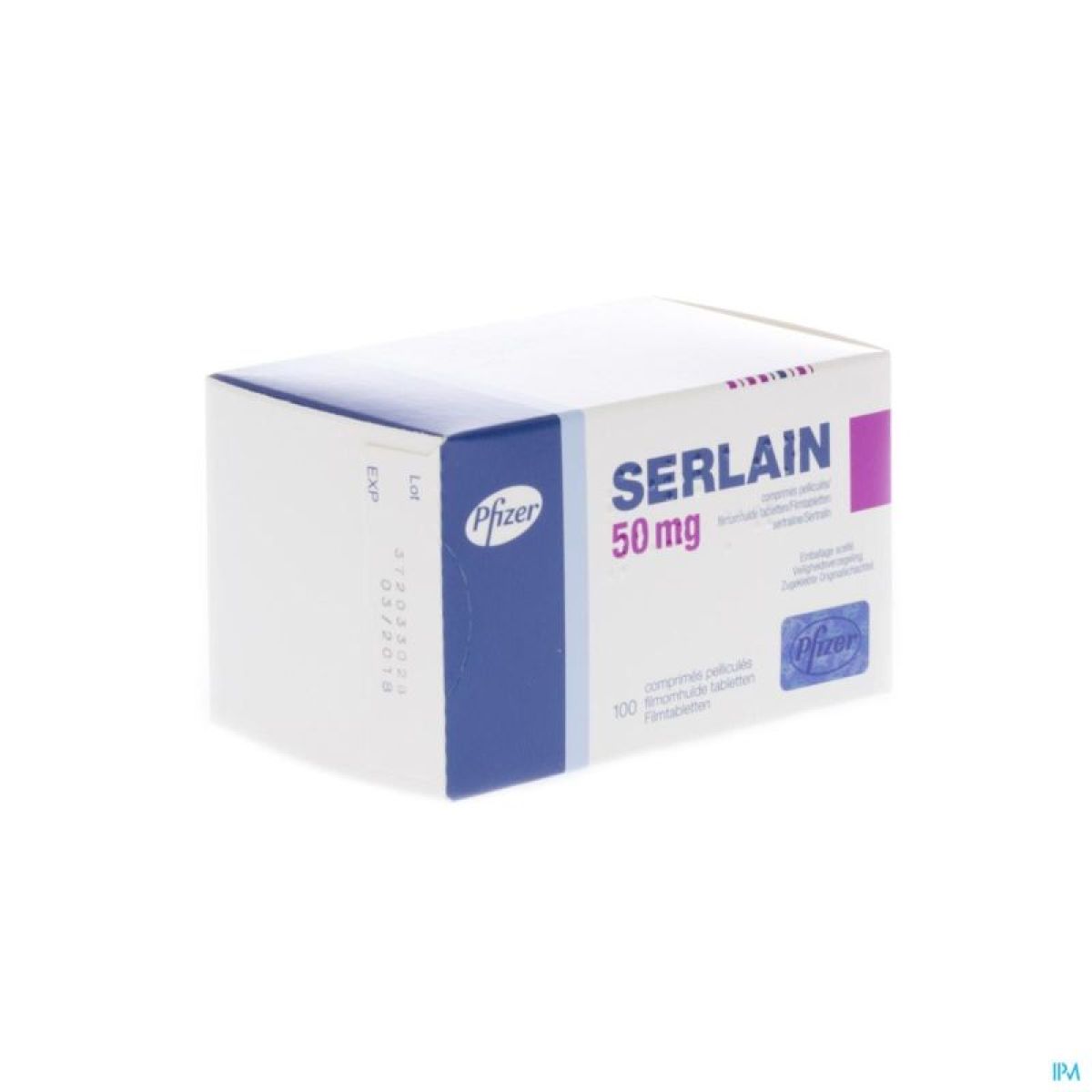 Serlain 50mg Comp Pell 100 X 50mg
