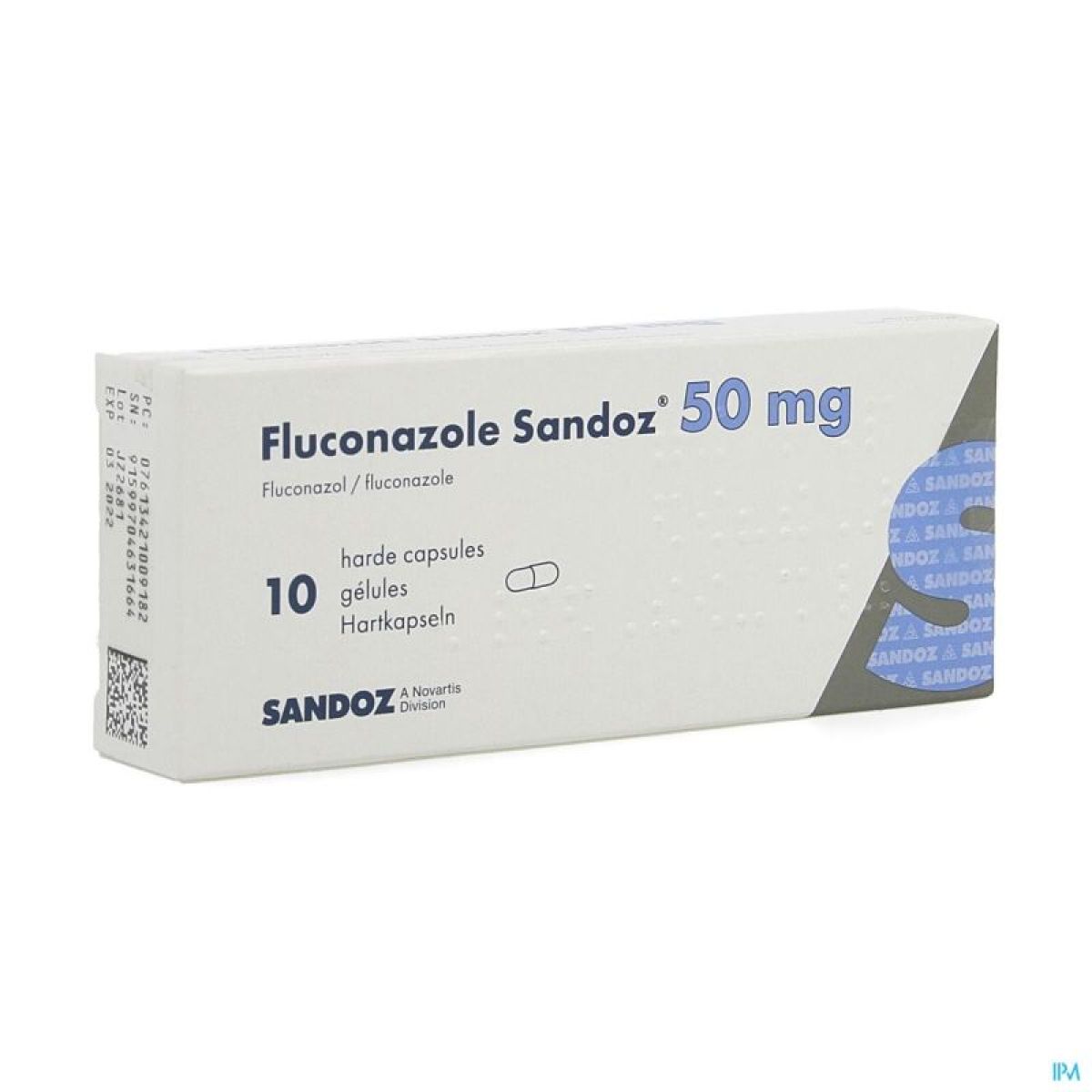 Fluconazole Sandoz Caps 10 X 50mg